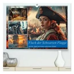 Calvendo Fluch der Schwarzen Flagge (hochwertiger Premium Wandkalender 2026 DIN A2 quer), Kunstdruck in Hochglanz