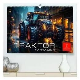 Calvendo Traktor Fantasien (hochwertiger Premium Wandkalender 2026 DIN A2 quer), Kunstdruck in Hochglanz