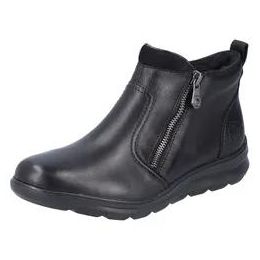 Winterboots Rieker, Damen, Gr. 38, schwarz, Leder, Lederimitat, Textil, Schuhe Winterboots, mit herausnehmbarer Textileinlage