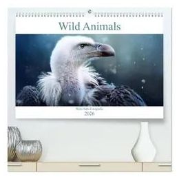 Calvendo Wild Animals - Wilde Tiere (hochwertiger Premium Wandkalender 2026 DIN A2 quer), Kunstdruck in Hochglanz
