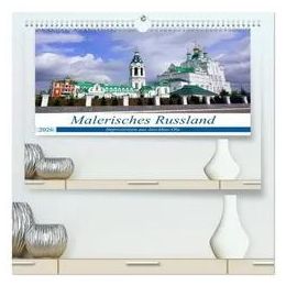 Calvendo Malerisches Russland - Impressionen aus Joschkar-Ola (hochwertiger Premium Wandkalender 2026 DIN A2 quer), Kunstdruck in Hochglanz