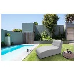 Sofaelement DOMO collection "Soleil, pflegeleichter und wetterfester Bezug", silber, B:73cm H:80cm T:152cm, 100% Olefin, Polsterelemente, Outdoor, besonderes Design und Formgebung, individuell erweiterbar