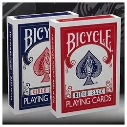 Bicycle Rider Back in Rot oder Blau (807 Classic Tuck, (Designer Spielkarten, Poker, Skat...)