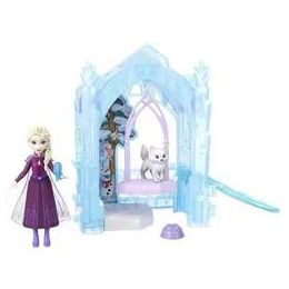 Mattel Disney Die Eisk&ouml;nigin Storytime Stackers kleine Elsa-Puppe und Eisiger Tierunterschlupf Spielset mit Fuchs- und Vogelfigur
