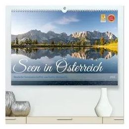 Calvendo Seen in &Ouml;sterreich (hochwertiger Premium Wandkalender 2026 DIN A2 quer), Kunstdruck in Hochglanz