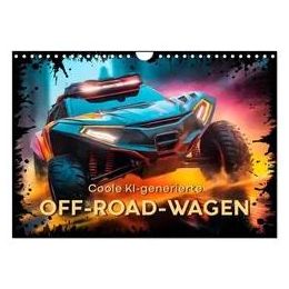 Coole KI-generierte OFF-ROAD-WAGEN (Wandkalender 2026 DIN A4 quer), Calvendo Monatskalender
