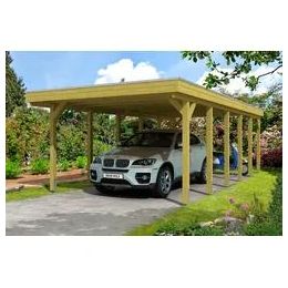 Skan Holz Einzelcarport SKANHOLZ "Friesland", gr&uuml;n, B/H/T: 204cm x, Carports