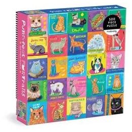 Abrams & Chronicle Books Purr-fect Portraits 500 Piece Family Puzzle