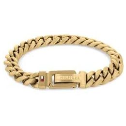 Armband Tommy Hilfiger "Schmuck Edelstahl Armschmuck Panzerkette", bunt (gelbgoldfarben, blau, rot, wei&szlig;), Armb&auml;nder, Herren, 19cm, Edelstahl, Armband
