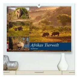 Calvendo Afrikas Tierwelt: Nash&ouml;rner (hochwertiger Premium Wandkalender 2026 DIN A2 quer), Kunstdruck in Hochglanz
