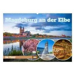 Magdeburg an der Elbe - Der Planer (Wandkalender 2026 DIN A2 quer), Calvendo Monatskalender