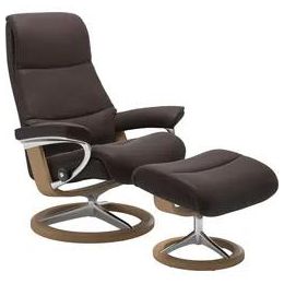 Relaxsessel stressless "View", braun (chocolate paloma), B:78cm H:108cm T:78cm, Leder BATICK: BATICK ist ein leicht korrigiertes, durchgef&auml;rbtes und genarbtes M&ouml;belleder, bei dem die meisten Unebenheiten und Spuren in der Regel entfernt wurden.;Leder PALOMA: PALOMA ist ein durchgef&auml;rbtes Semianilin-M&ouml;belleder mit nat&uuml;rlicher Narbung.;ROHLEDER Stoff Q2 FARON: Ein fester zuverl&auml;ssiger Boucl&eacute; mit ein