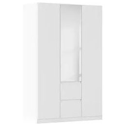 Dreht&uuml;renschrank Rauch "Schrank Garderobe MAINZ Breiten 91/136/181/226/271/315/360, H&ouml;he 210cm", wei&szlig; (alpinwei&szlig;), B:136cm H:210cm T:54cm, Holzwerkstoff, Schr&auml;nke, Dreht&uuml;renschrank, grifflose Front, Au&szlig;ent&uuml;ren mit Push-to-Open Funktion MADE IN GERMANY