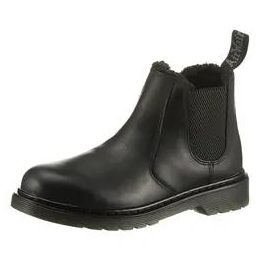 Winterboots Dr. Martens "2976", M&auml;dchen, Gr. 31, schwarz, Elastischer Einsatz, Leder, Schuhe Winterboots, mit zus&auml;tzlichem Innen-Rei&szlig;verschluss