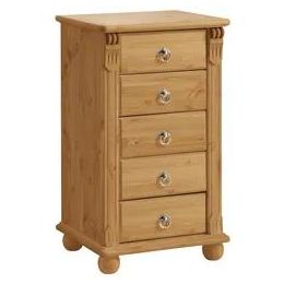 Schubkastenkommode OTTO HOME "Tessin", beige (natur), B:44cm H:75cm T:38cm, Sideboards, Schminkkommode mit Spiegel, aus massiver Kiefer, FSC-zertifiziert
