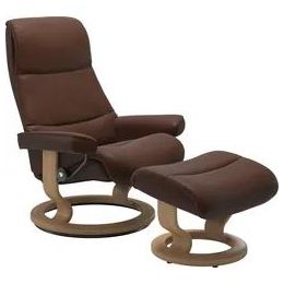 Relaxsessel stressless "View", braun (malt braun batick), B:78cm H:105cm T:78cm, Leder BATICK: BATICK ist ein leicht korrigiertes, durchgef&auml;rbtes und genarbtes M&ouml;belleder, bei dem die meisten Unebenheiten und Spuren in der Regel entfernt wurden.;Leder PALOMA: PALOMA ist ein durchgef&auml;rbtes Semianilin-M&ouml;belleder mit nat&uuml;rlicher Narbung.;ROHLEDER Stoff Q2 FARON: Ein fester zuverl&auml;ssiger Boucl&eacute; mit ei