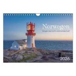 Norwegen - Magie aus Licht und Landschaft (Wandkalender 2026 DIN A4 quer), Calvendo Monatskalender