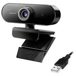 Logilink UA0371 Full HD-Webcam Klemm-Halterung, Mikrofon