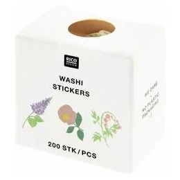 Rico Design Washi Sticker Blumen, Pastell , The Sky is the Limit, 200 Stk/Rolle