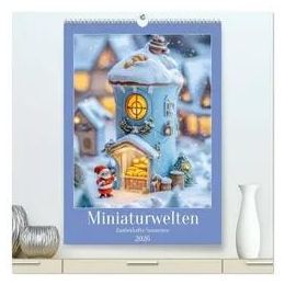 Calvendo Miniaturwelten - Zauberhafte Szenerien (hochwertiger Premium Wandkalender 2026 DIN A2 hoch), Kunstdruck in Hochglanz