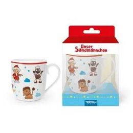 TR&Ouml;TSCH - Unser Sandm&auml;nnchen Kindertasse Geschenktasse aus Porzellan Sandm&auml;nnchen und Freunde