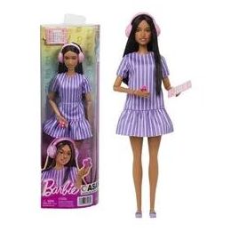 Barbie Fashionista mit lila Streifen
