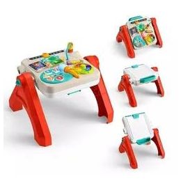 Fisher-Price 4-in-1 Spieltisch und Staffelei, Babys und Kleinkinder, elektronisches Lernspielzeug, mehrsprachige Version