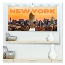 Calvendo New York - Eine Weltstadt (hochwertiger Premium Wandkalender 2026 DIN A2 quer), Kunstdruck in Hochglanz