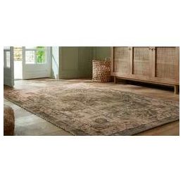 Teppich FLAIR RUGS "Selena Jute", gr&uuml;n, B:80cm H:8mm L:150cm, Baumwolle, Jute, Kunstfaser, Teppiche, Teppich, Vintage Jute