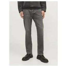Jack & Jones Loose-fit-Jeans JACK & JONES "JJICHRIS JJORIGINAL SBD 921 SN", Herren, Gr. 33, L&auml;nge 32, schwarz (schwarz denim), Denim/Jeans, Obermaterial: 100% Baumwolle, leichte Abriebeffekte, loose fit lang, Jeans, Baumwolle, loose fit