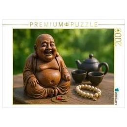 Calvendo Puzzle Lachender Buddha - Freude, Gelassenheit und innere F&uuml;lle 2000 Teile Lege-Gr&ouml;&szlig;e 90x67cm Foto-Puzzle f&uuml;r gl&uuml;ckliche Stunden