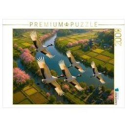 Calvendo Puzzle Kraniche - Langlebigkeit, Schutz und W&uuml;rde 2000 Teile Lege-Gr&ouml;&szlig;e 90x67cm Foto-Puzzle f&uuml;r gl&uuml;ckliche Stunden