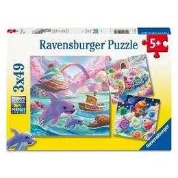 Ravensburger Kinderpuzzle 3x49 Teile - S&uuml;&szlig;igkeiten K&uuml;ste