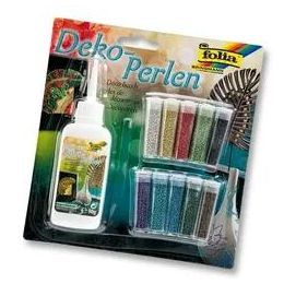 folia Dekoperlen Set inkl. Deko-Kleber 90g