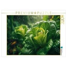 Calvendo Puzzle Frischer Kopfsalat im Garten w&auml;chst im satten Gr&uuml;n 2000 Teile Lege-Gr&ouml;&szlig;e 90x67cm Foto-Puzzle f&uuml;r gl&uuml;ckliche Stunden