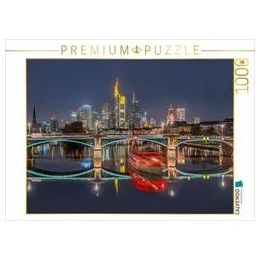 Calvendo Puzzle Frankfurt - Ignatz-Bubis-Br&uuml;cke 1000 Teile Lege-Gr&ouml;&szlig;e 64x48cm Foto-Puzzle f&uuml;r gl&uuml;ckliche Stunden