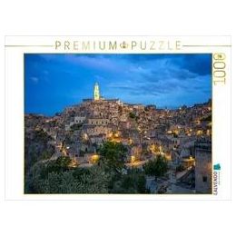 Calvendo Puzzle Das aus dem Film mit dem ber&uuml;hmten Spion bekannte Matera bei Nacht 1000 Teile Lege-Gr&ouml;&szlig;e 64x48cm Foto-Puzzle f&uuml;r gl&uuml;ckliche Stunden