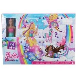 Mattel - Barbie Dreamtopia Adventskalender mit Puppe blond und Puppen-Zubeh