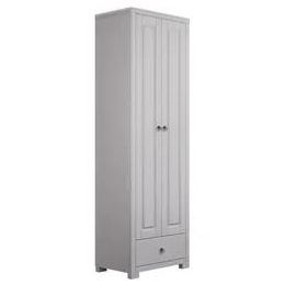 Garderobenschrank OTTO HOME "Gotland, Dreht&uuml;renschrank, Garderobe", wei&szlig;, B:62,5cm H:193,7cm T:40cm, Massivholz, Schr&auml;nke, Garderobenschrank, aus massiver Kiefer, FSC-zertifiziert, H&ouml;he 193 cm
