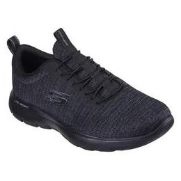 Slip-On Sneaker Skechers "SUMMITS-", Herren, Gr. 44, schwarz, Textil, Schuhe, Slipper, Freizeitschuh, Halbschuh mit Elastic Schn&uuml;rsenkel