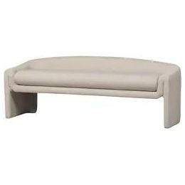 Sitzbank Woood "Zone", beige, B:160cm H:60cm T:52cm, Polyester, Sitzb&auml;nke, Sitzbank, Esszimmerbank, grob gewebten Stoff, Breite 160 cm