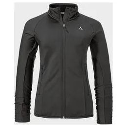 Sch&ouml;ffel Fleecejacke SCH&Ouml;FFEL "Fleece Jk Style Cascata WMS", Damen, Gr. 46, schwarz (9990, schwarz), Oberstoff: 94% Polyester, 6% Elasthan, regular fit, hoch geschlossener Ausschnitt, Jacken Fleecejacke