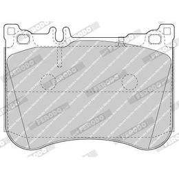 Ferodo Bremsbelagsatz, Scheibenbremse PREMIER ECO FRICTION FDB4800 vorne rechts links ohne Zubeh&ouml;r f&uuml;r MERCEDES-BENZ N0004204404 0004201006 A006420882
