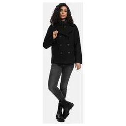 Winterjacke Marikoo "Aylaraa", Damen, Gr. 3XL, schwarz, Obermaterial: 90% Polyacryl, 8% Viskose, 2% Elasthan, Jacken Winterjacke, Elegante Designer Winterjacke