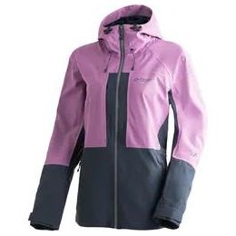 Funktionsjacke Maier Sports "Lindon W", Damen, Gr. 44, purpurviolett, 100% Polyester, Jacken Funktionsjacke, Damen Outdoorjacke, wasserdicht, RV-Taschen, Kapuze