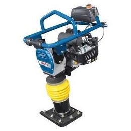 Vibrationsstampfer Scheppach "VS 1000", bunt (blau, schwarz, gelb), B:48cm H:115cm L:78cm, R&uuml;ttelplatten