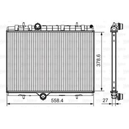 Valeo K&uuml;hler, Motork&uuml;hlung 735630 f&uuml;r CITRO&Euml;N (DF-PSA) PEUGEOT DS (CAPSA) 9800482380 1610824180