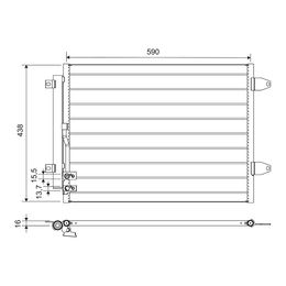 Valeo Kondensator, Klimaanlage 812749 f&uuml;r VW AUDI 3C0820411J 3C0820411G 3C0820411E