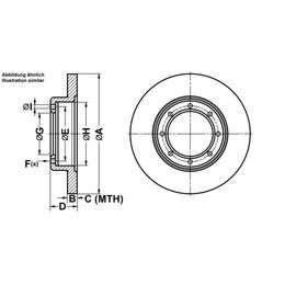 ATE Bremsscheibe 24.0118-0153.1 hinten rechts links voll 302mm f&uuml;r RENAULT VAUXHALL NISSAN OPEL 43206-00Q0C 4421180 432067943R