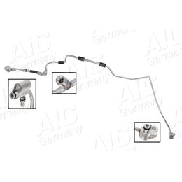 AIC Hochdruck-/Niederdruckleitung, Klimaanlage Original Quality 58937 f&uuml;r SKODA VW SEAT AUDI VAG 1K0820741H 1K0820741F